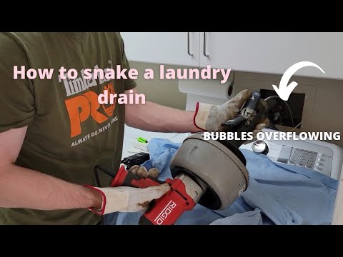 Water overflow from washing machine drain #handyman #plumbing #diy