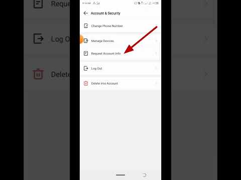 Imo request account info | imo data zip download | imo data zip option | #shorts