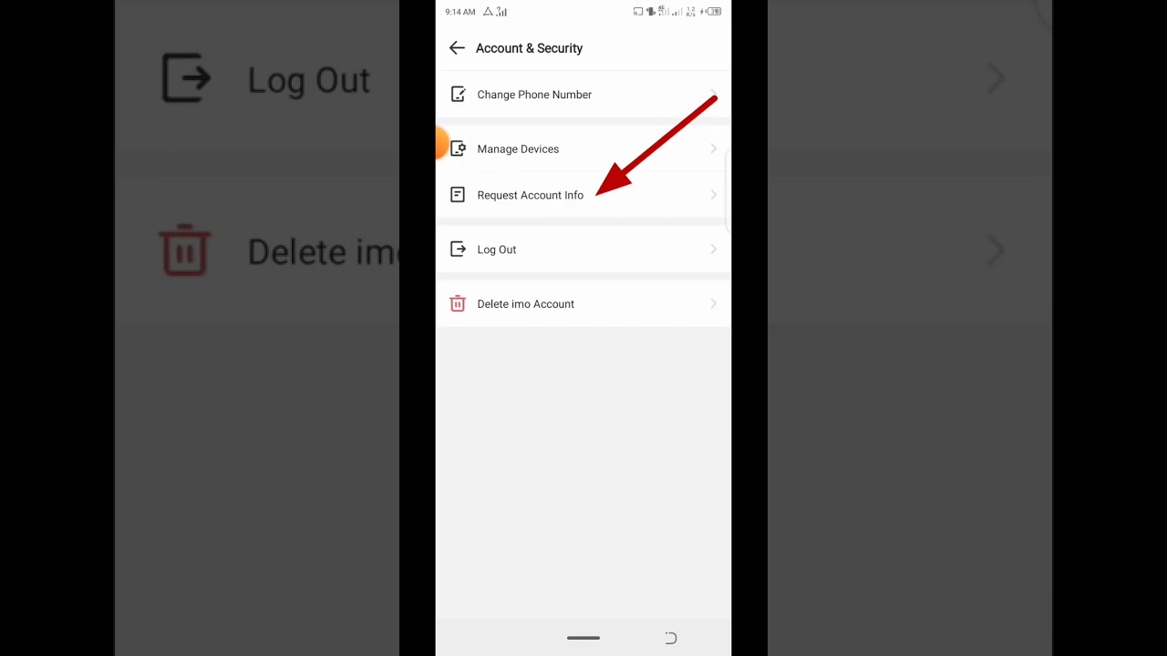 Imo request account info | imo data zip download | imo data zip option | #shorts