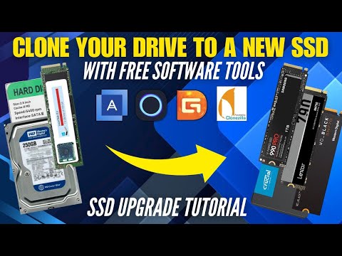 How To Clone Your HD or SSD to a New Larger SSD with Free Software Tools!