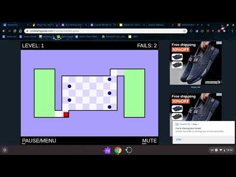 how to beat level 1 of worlds hardest game (coolmathgames) lol