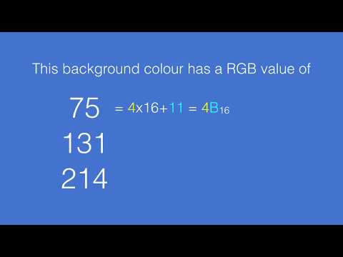 Convert RGB color values to Hex values