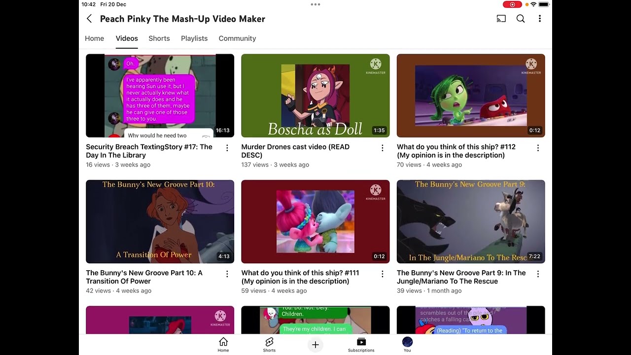 Pointless YouTube browsing #1