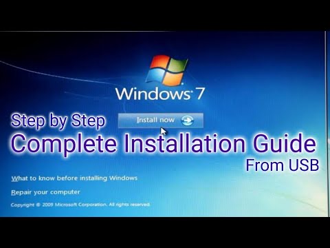 How to install Windows7? Step by step guide to install windows 7 from a USB disk