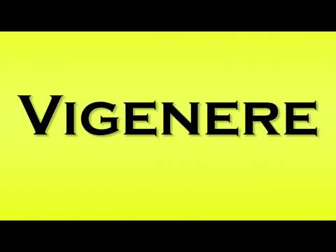 Pronunciation of Vigenere
