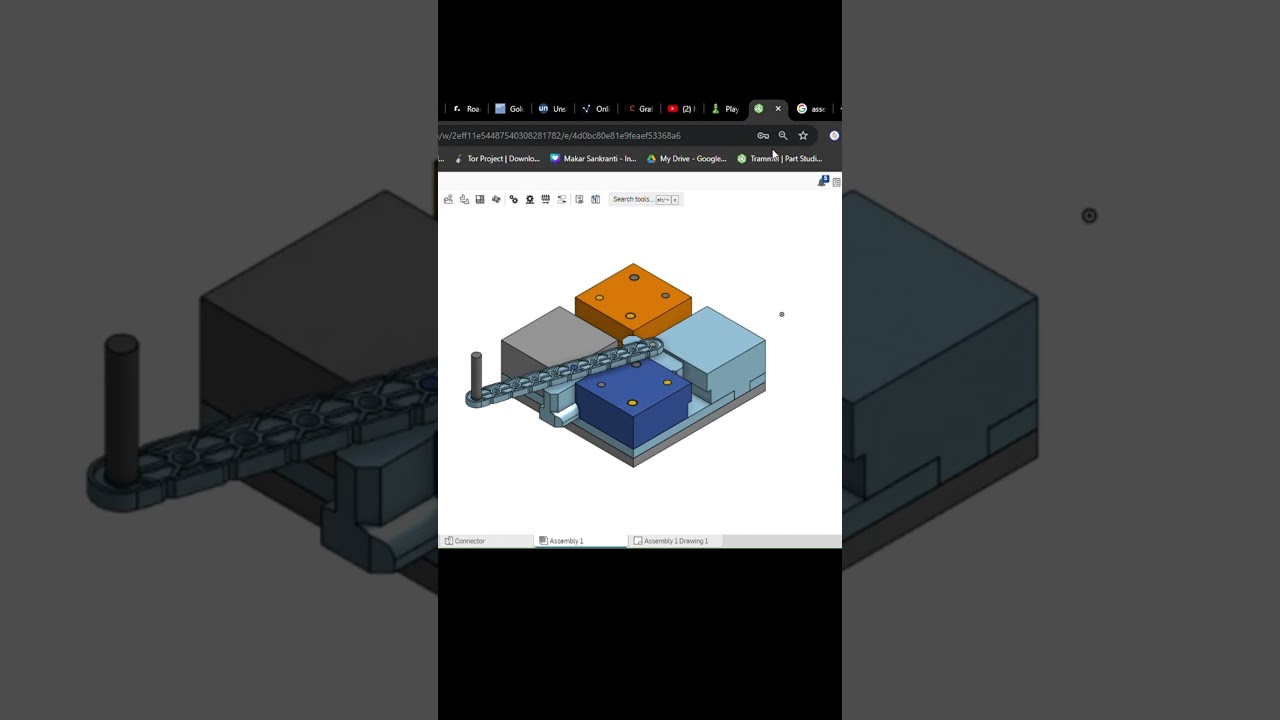 Trammel Parts & Assembly: Link in the Description @OnshapeInc @GrabCAD_Official @solidworks