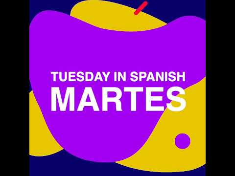 How to say Tuesday in Spanish #Shorts