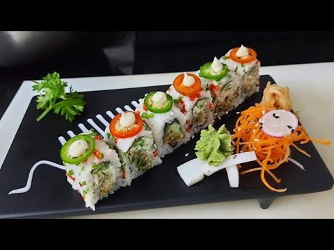 Spicy kani roll with Avocado 🥑