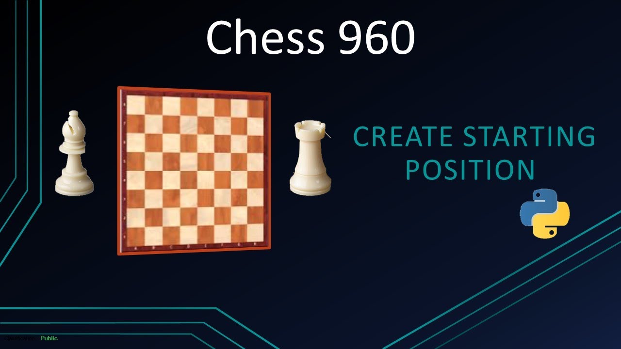 Chess 960 - Software to generate starting position in Python | 9LX