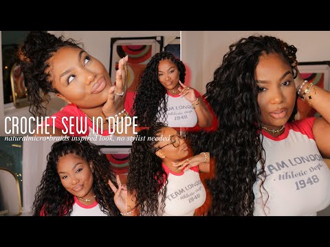 New Crochet Hair Extension Method + MICRO BRAID Dupe! Easy Ouchless DIY Install At Home
