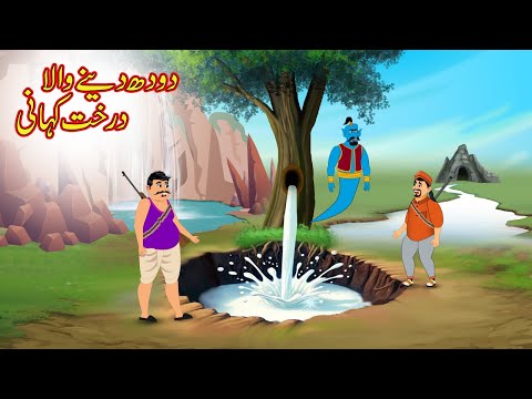 دودھ دینے والا درخت کہانی | Magical Milk tree story | Urdu Story | urdu cartoon