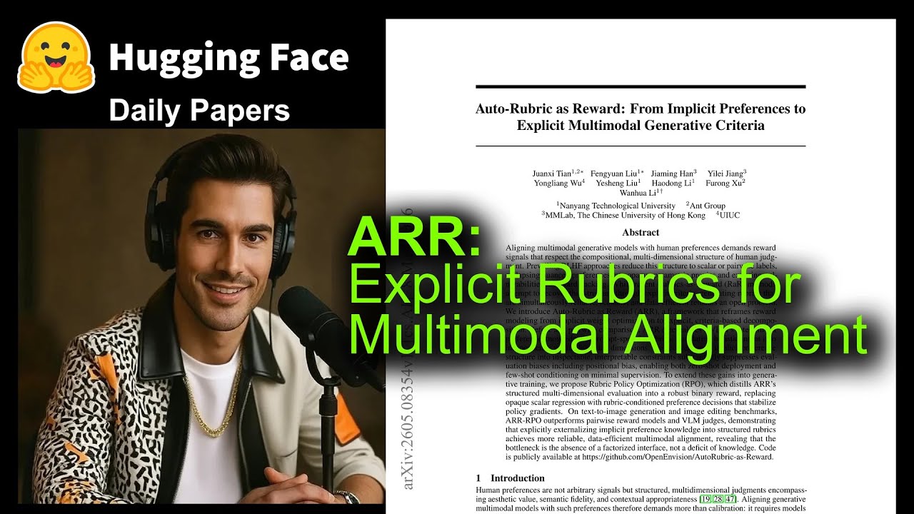 ARR: Explicit Rubrics for Multimodal Alignment