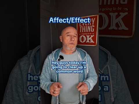 Affect vs. Effect ⭐️ Commonly misused or misunderstood words in English 🇺🇲🇬🇧