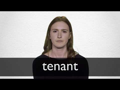 How to pronounce TENANT in British English