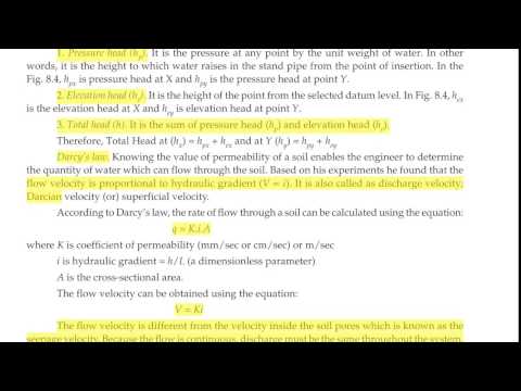 PERMEABILITY OF SOILS || CIVIL ENGG SUBJECTIVE MATERIALS || PART - 30