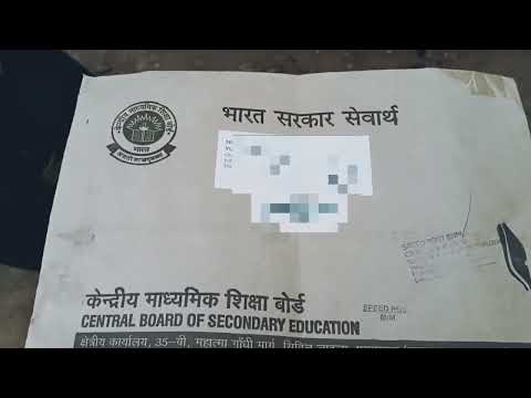 Receiving my duplicate class 10th marksheet from cbse