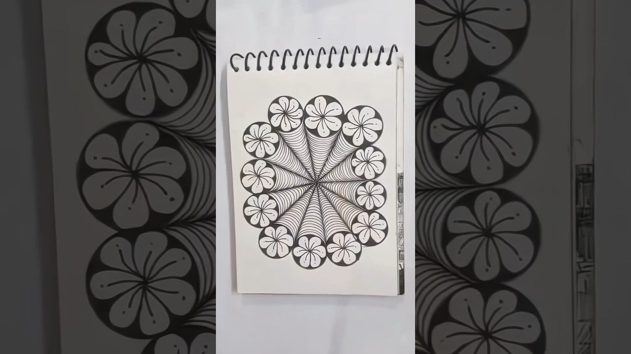 Day 72 - Doodle Art Tutorial Drawing Easy #doodle #zentangle #easy #trending #viral #shortvideo ...