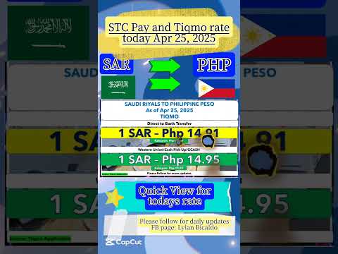 Quick view SAR to PHP exchange rate as of Apr 25, 2025. #exchangerate #saudiriyalrate #ofw #guide