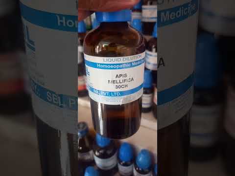 apis mellifica 30ch #medicine #homeopathy #shortvideo #health