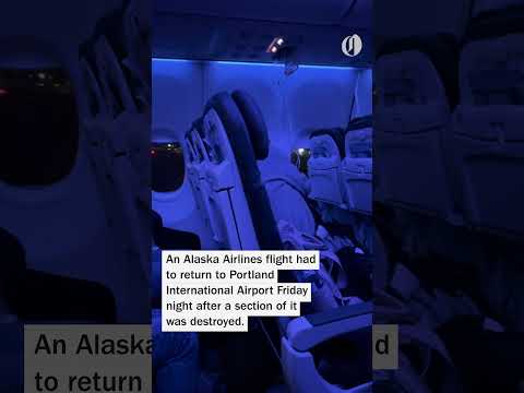Section blows out of plane, forces Alaska Airlines flight back to PDX