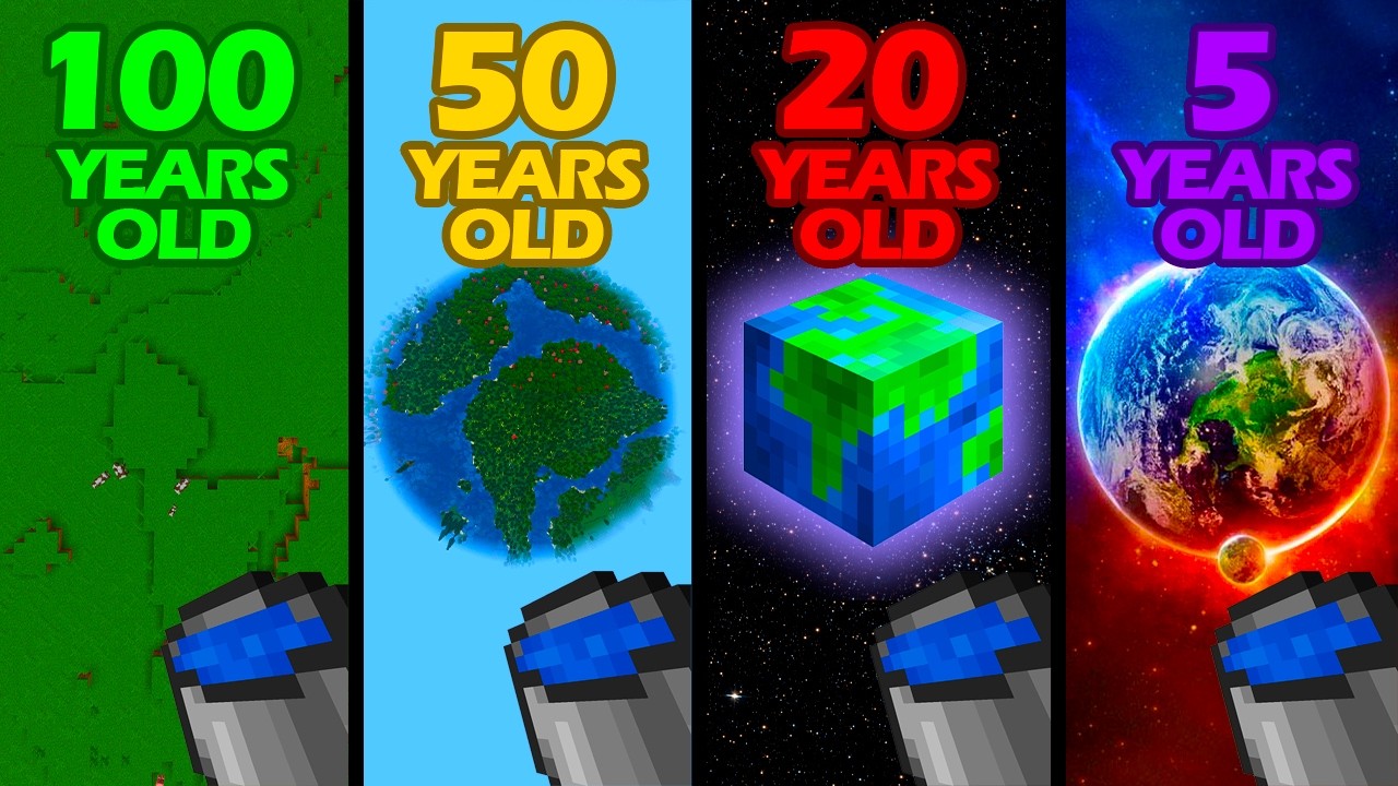minecraft at different ages - BIG compilation
