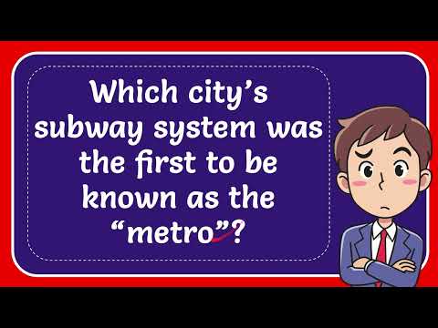 Which city’s subway system was the first to be known as the “metro”?