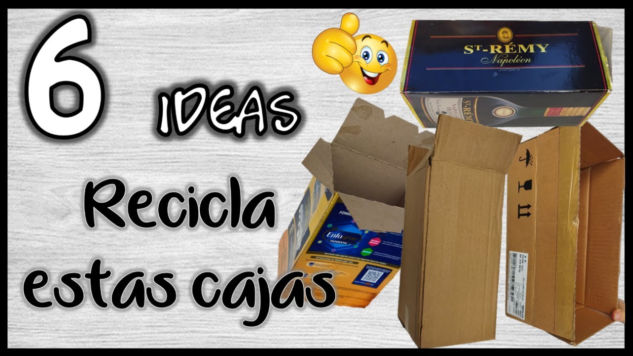 6 IDEAS PARA RECICLAR PEQUEÑAS CAJAS DE CARTÓN - Ideas con reciclaje - Crafts with cardboard boxes