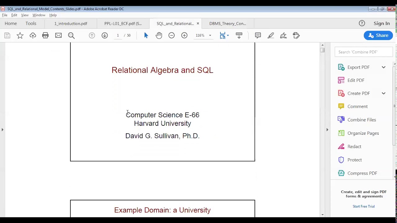 Database Systems: Lecture 15 Complete