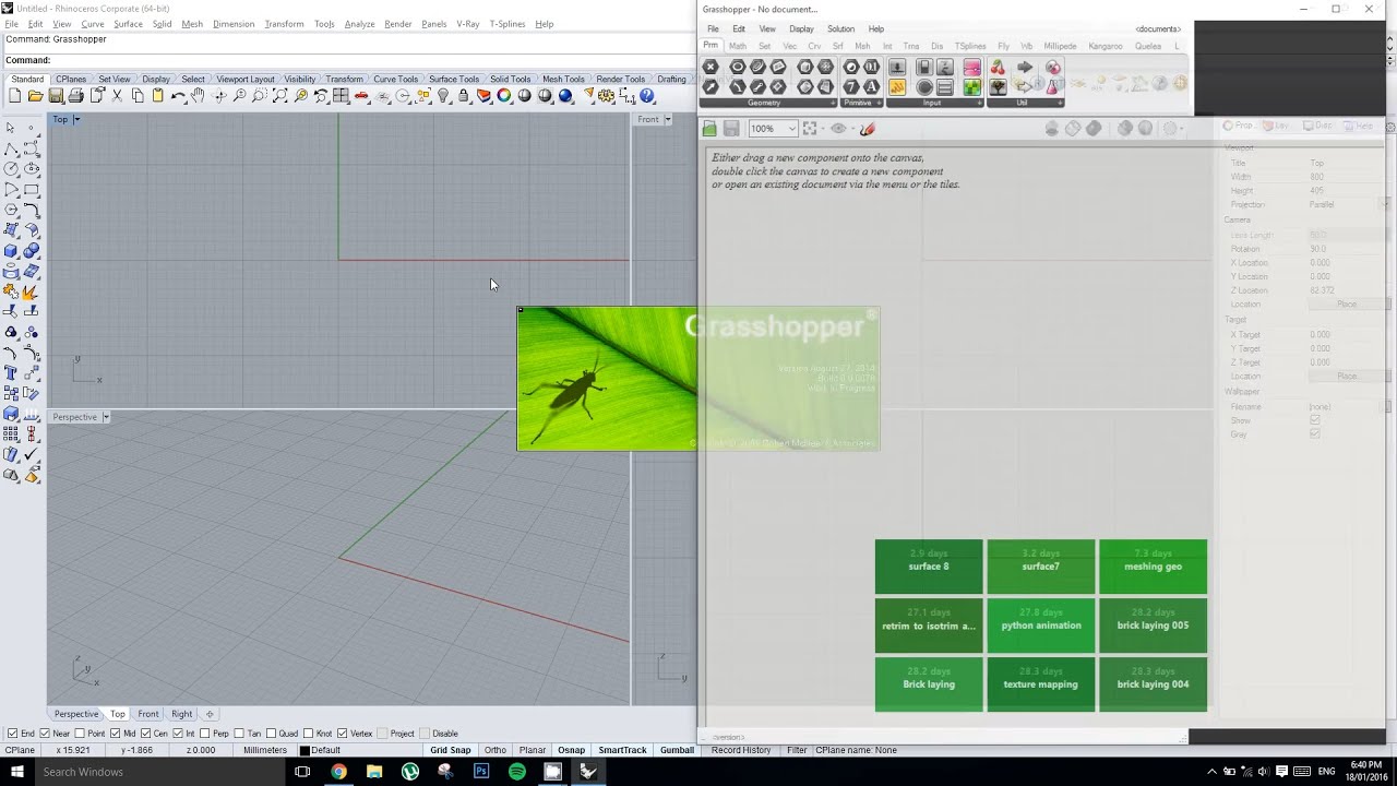 Grasshopper 01 - Intro to Grasshopper