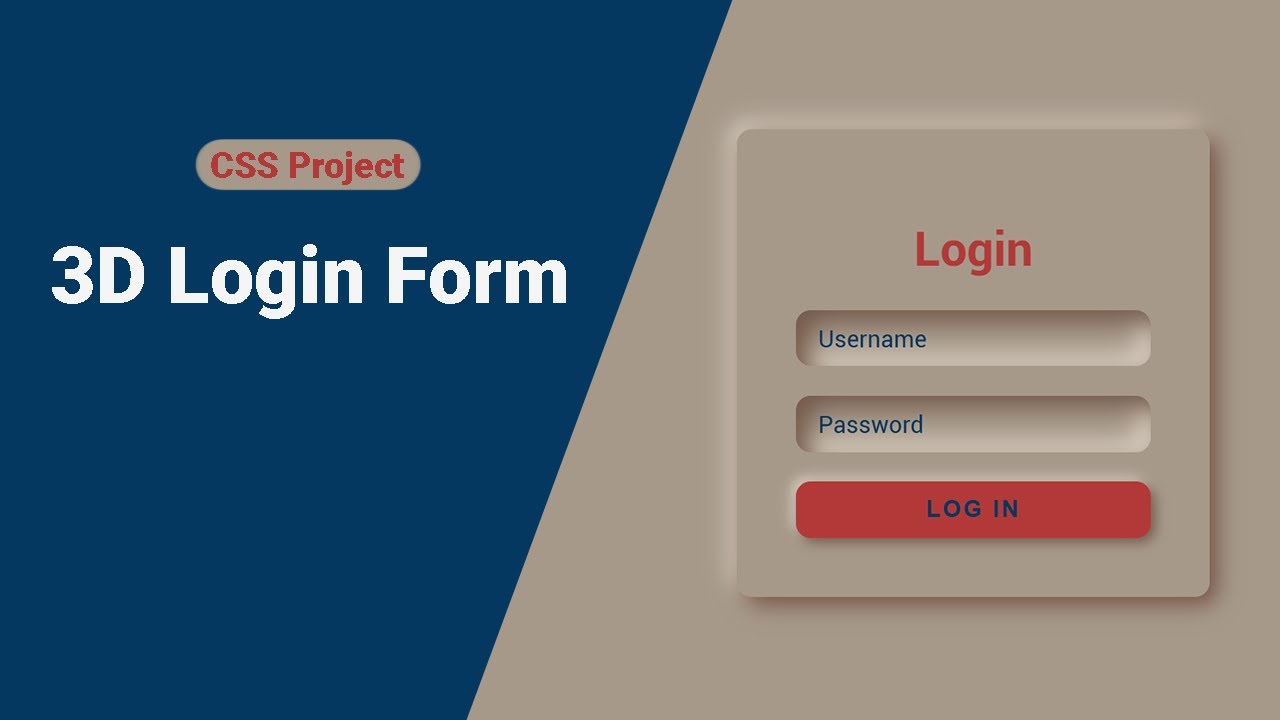 🔥 2025 3D Login Form Magic: HTML & CSS Tutorial for MZCode01 Developers 🚀 #loginform #login #css