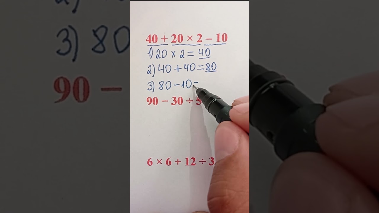 Solving Mathematical Problems in Correct Order: A Simple Method #maths #mathematica #mathematics