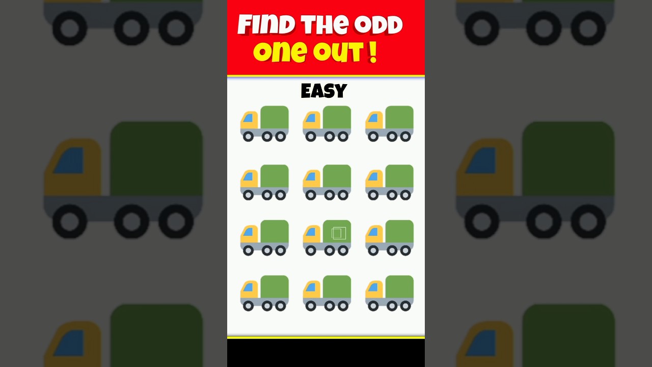find the odd emoji out ! 😀 eye test game #shorts #riddles #paheli