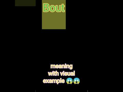 Bout meaning in Hindi #meaning of bout#english vocab #tgt#pgt#shorts🔥