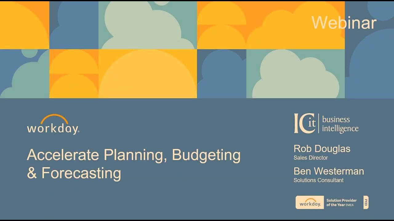 On Demand Webinar: Accelerate Planning, Budgeting and Forecasting.