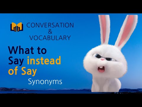 Synonyms of Say