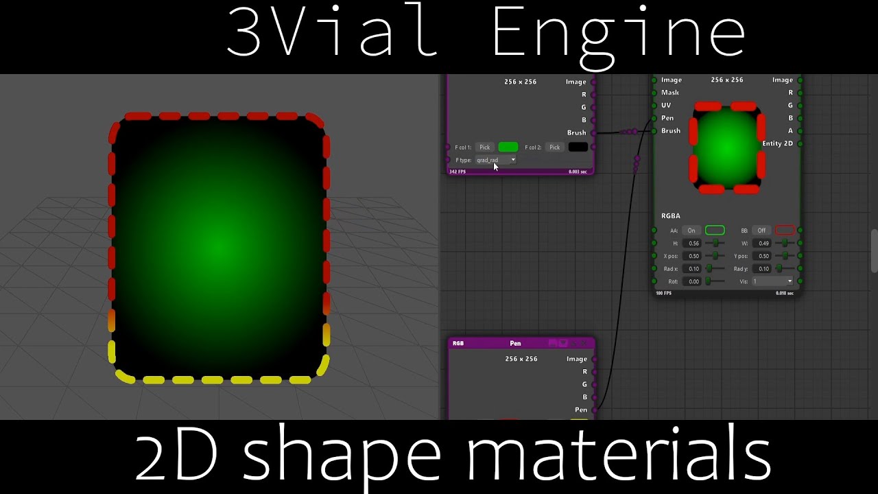 2D Shape Materials - 3Vial Engine