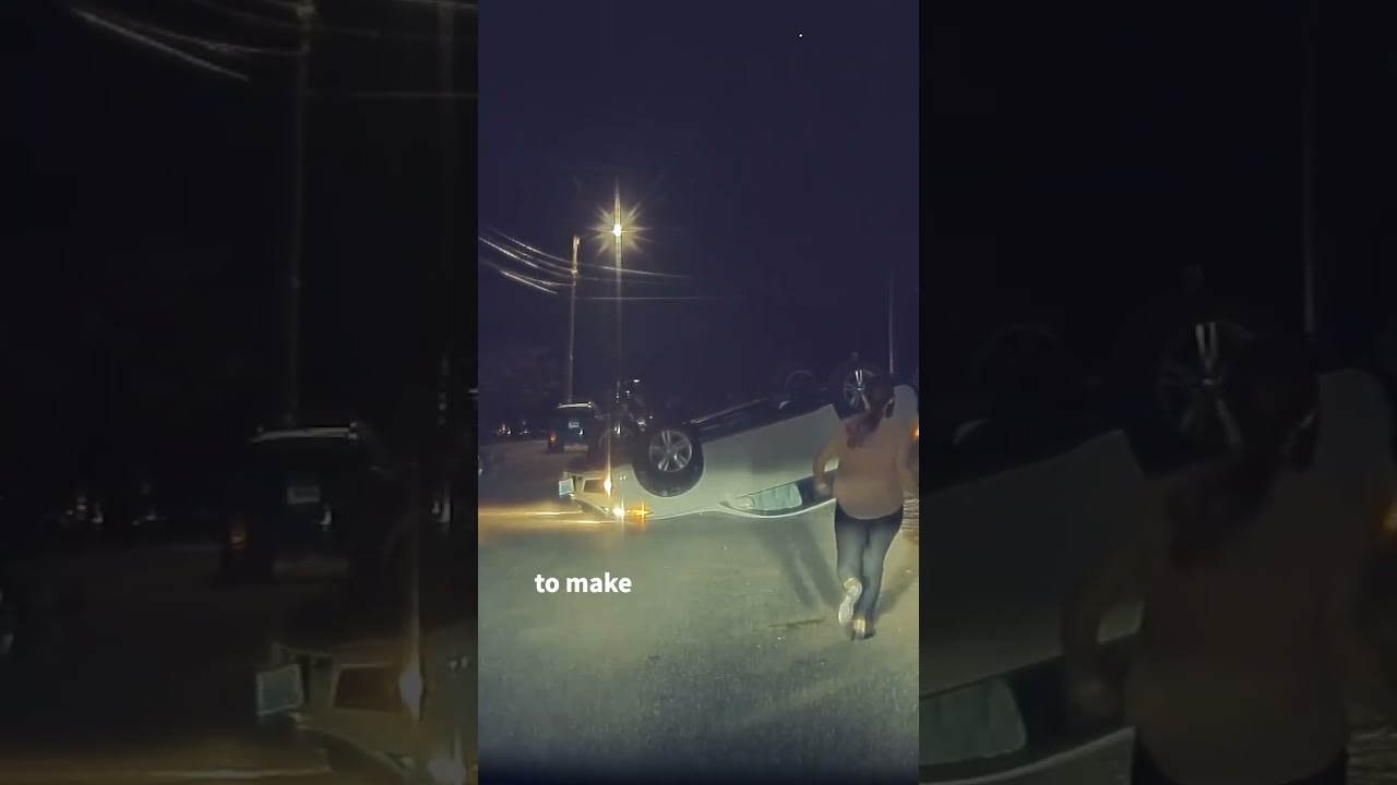 CAR FLIPS OVER IN CRASH