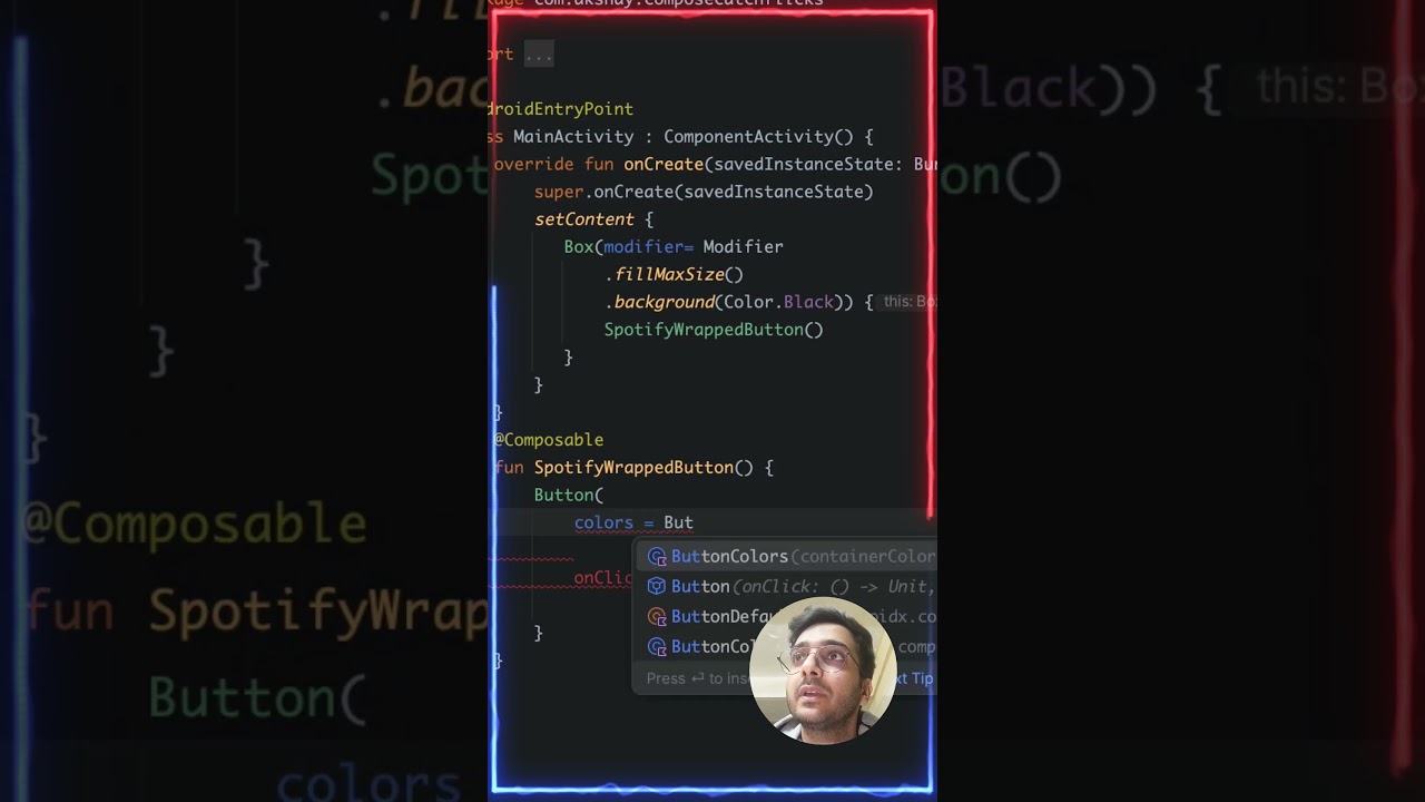 Android | Jetpack Compose | Kotlin | Button | Gradient | #shorts