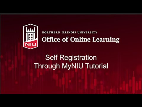 Self Registration Through MyNIU