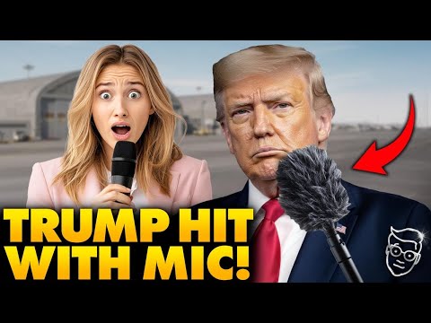 Reporter HITS Trump in Face with Massive Microphone on LIVE-TV, Trump’s ...