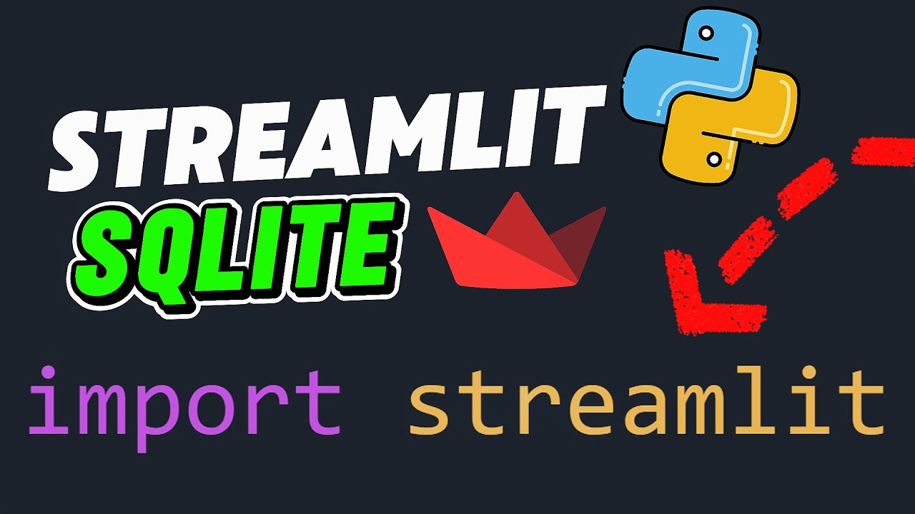 Streamlit + SQLite Tutorial 1: Add Data to Your First Web App with Python