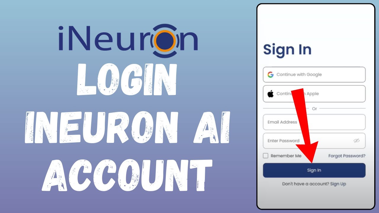 How to Login Ineuron AI Account (2024) | Sign In to Ineuron AI Account