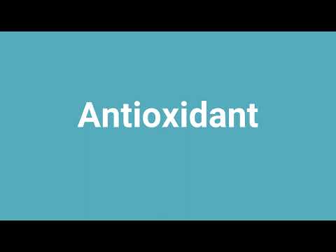 'Antioxidant' Meaning and Pronunciation