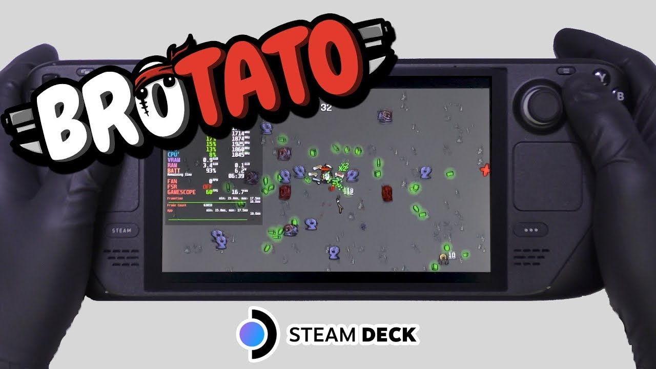 Brotato | Steam Deck Gameplay | Steam OS