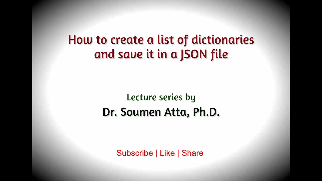 How to Create a List of Dictionaries in Python and Save It in a JSON File