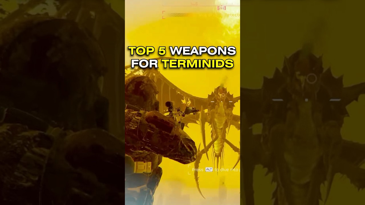 The 5 BEST GUNS For TERMINIDS IN 2025! Helldivers 2! #helldivers2 #helldivers #gaming
