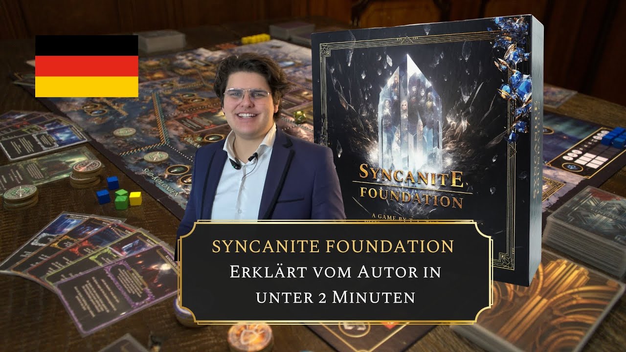 Erklärt in unter 2 Minuten: SYNCANITE FOUNDATION // GER // Epic Board Game // Soon on Kickstarter