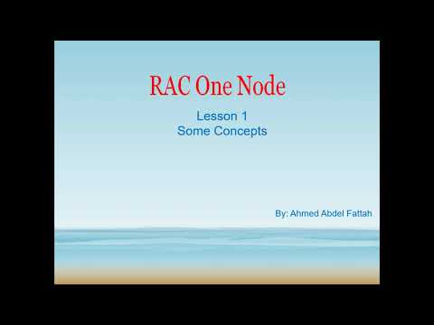 Introduction to Oracle RAC One Node – Ahmed AbdelFattah Blog