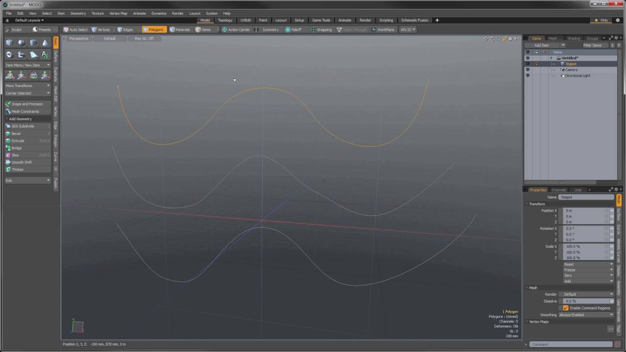 MODO 10 Quick Clip -- Auto Select Curve