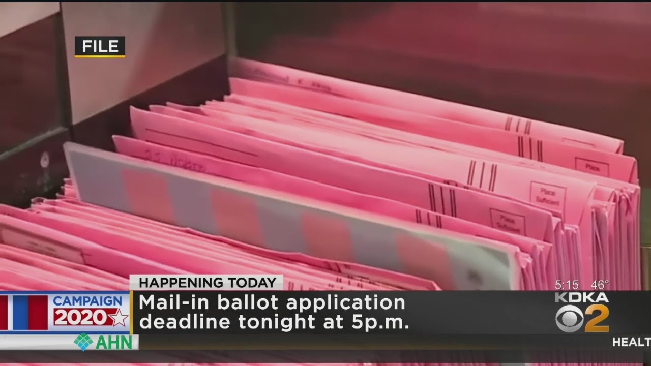 Deadline Looming For Mail-In Ballot Applications